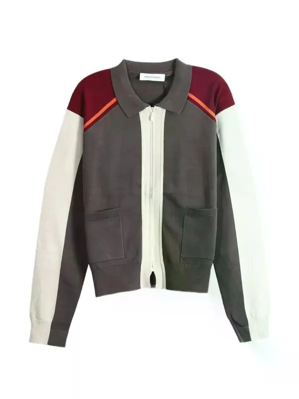 KIKO KOSTADINOV Panelled Zip-up Cardigan - Grey