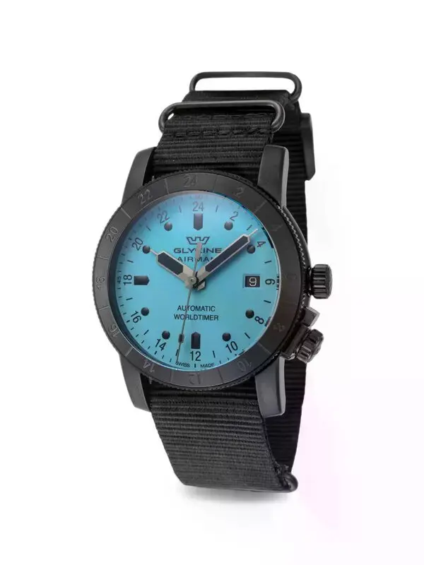 GLYCINE Airman Contemporary Purist 42mm Watch - Blue