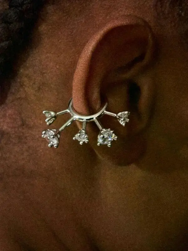 PANCONESI Crystal-embellished Ear Cuff