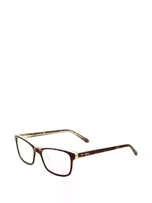 Fossil Tortoiseshell-effect Rectangle Frame Eyeglasses