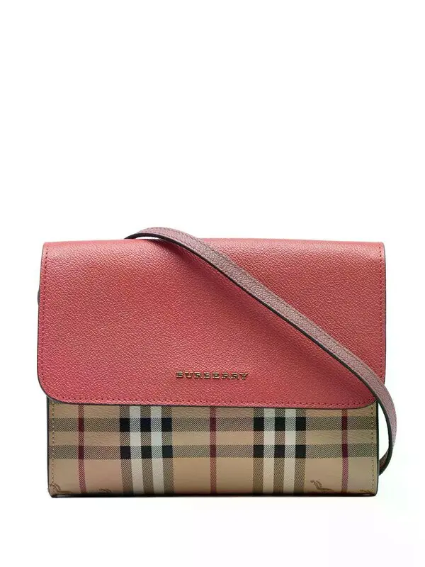 Burberry Haymarket Check Coated Canvas And Calfskin Loxley Crossbody Bag - Neutrals