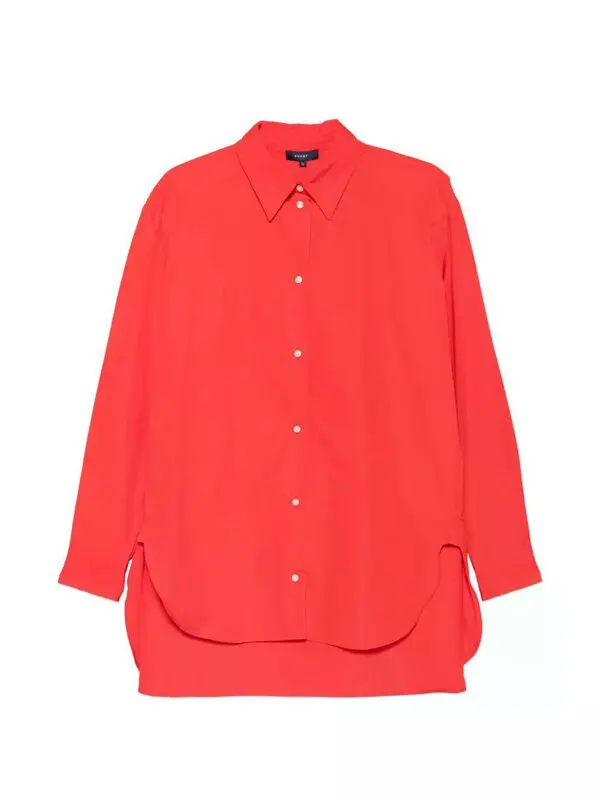 Soeur Grenade Curved-hem Shirt - Red
