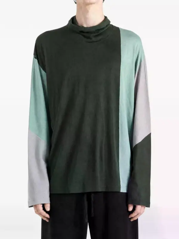 KIKO KOSTADINOV Colour-block Funnel-neck Sweater