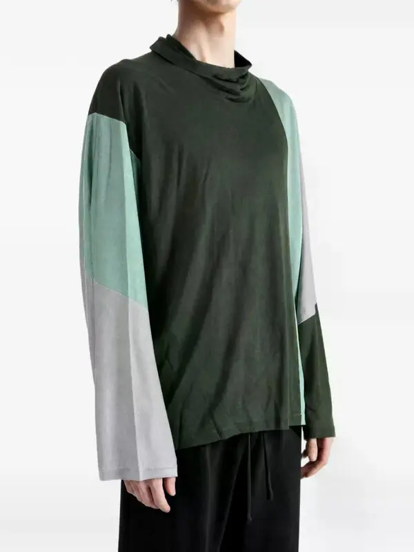 KIKO KOSTADINOV Colour-block Funnel-neck Sweater