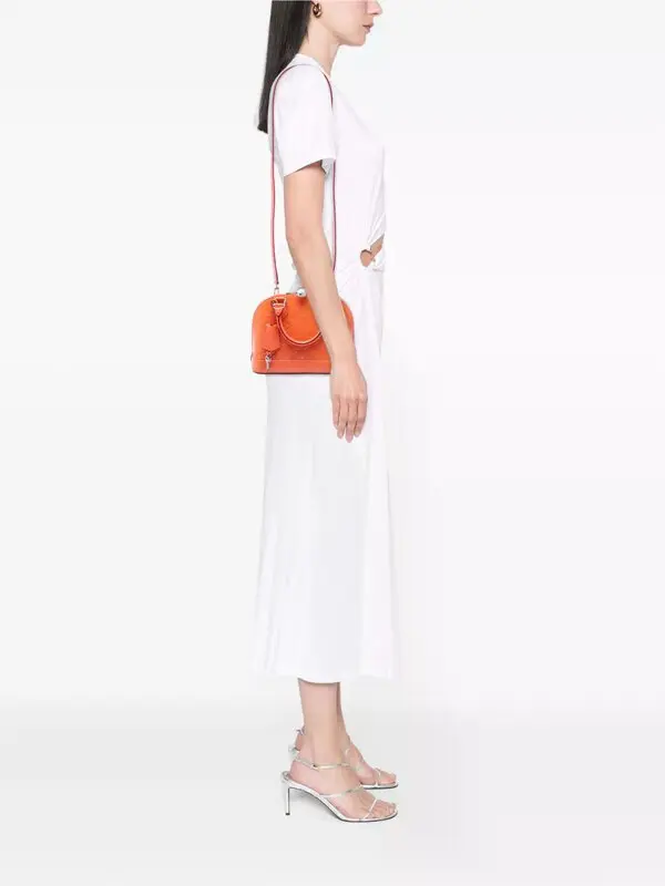 LOUIS VUITTON Monogram Vernis Alma Bb Satchel - Orange