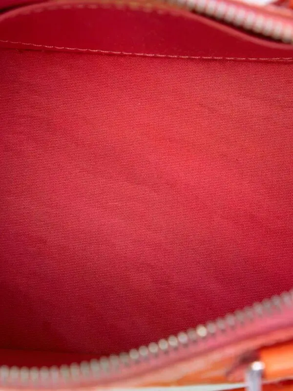 LOUIS VUITTON Monogram Vernis Alma Bb Satchel - Orange