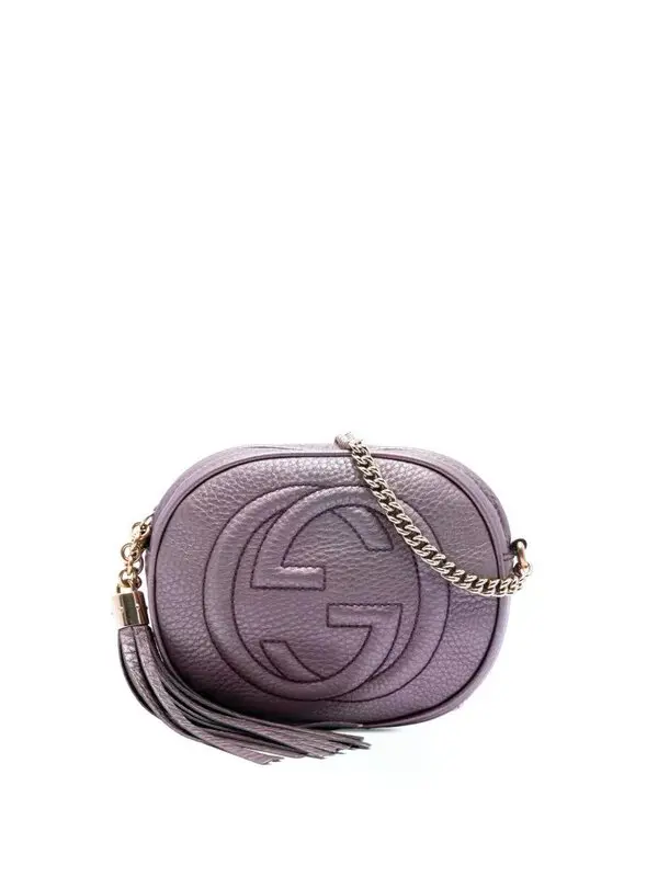 Gucci Soho Chain Crossbody Bag - Purple