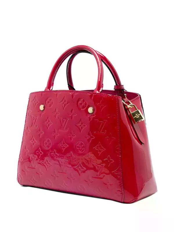 LOUIS VUITTON Monogram Vernis Montaigne Bb Satchel