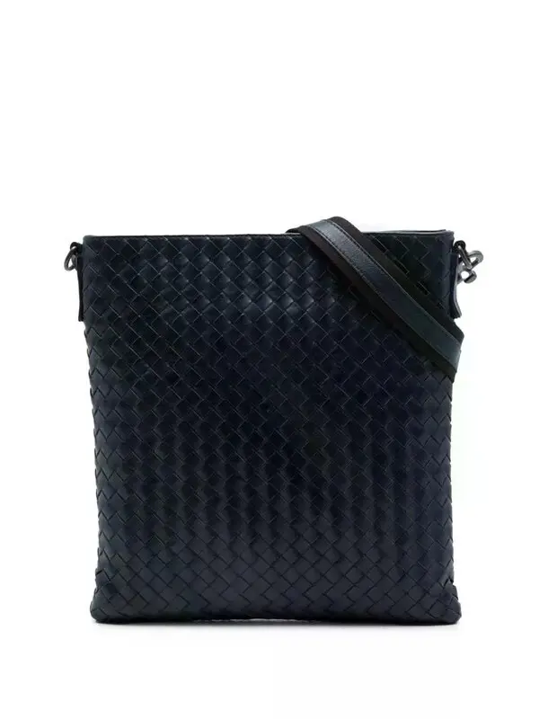 Bottega Veneta 2012-2026 Nappa Intrecciato Vn Crossbody Bag - Blue