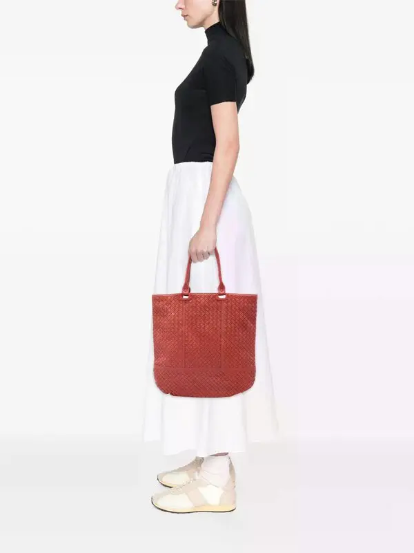 Bottega Veneta 2012-2026 Nappa Intrecciato Tote Bag - Orange