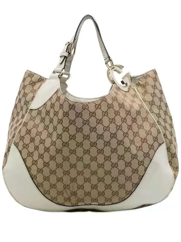 Gucci 2016-2026 Gg Canvas Charlotte Tote Bag - White