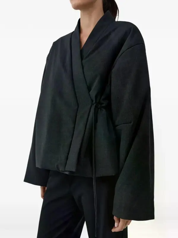 ST. AGNI Pillow Wrap Jacket - Grey