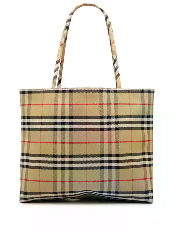 Burberry 2000-2017 House Check Canvas Tote Bag - Neutrals