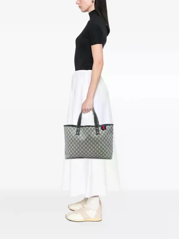 Gucci 2016-2026 Medium Gg Supreme Web Loop Tote Bag