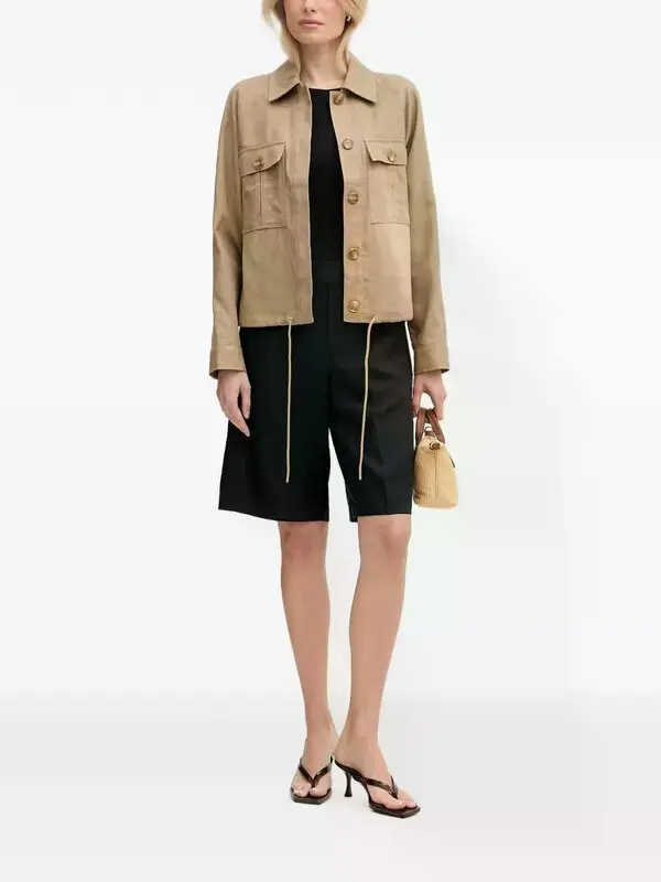 MOS MOSH Elasticated-waistband Tailored Shorts