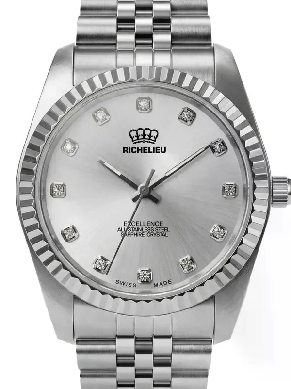 RICHELIEU SWISS Excellence Fluted Bezel 22mm Watch