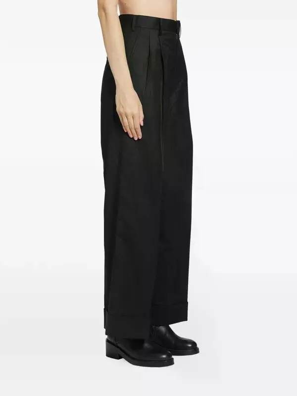 Junya Watanabe Pleated Pinstriped Trousers