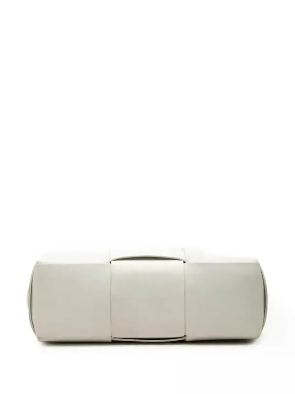 Bottega Veneta Medium Nappa Maxi Intrecciato Arco Tote Bag - White