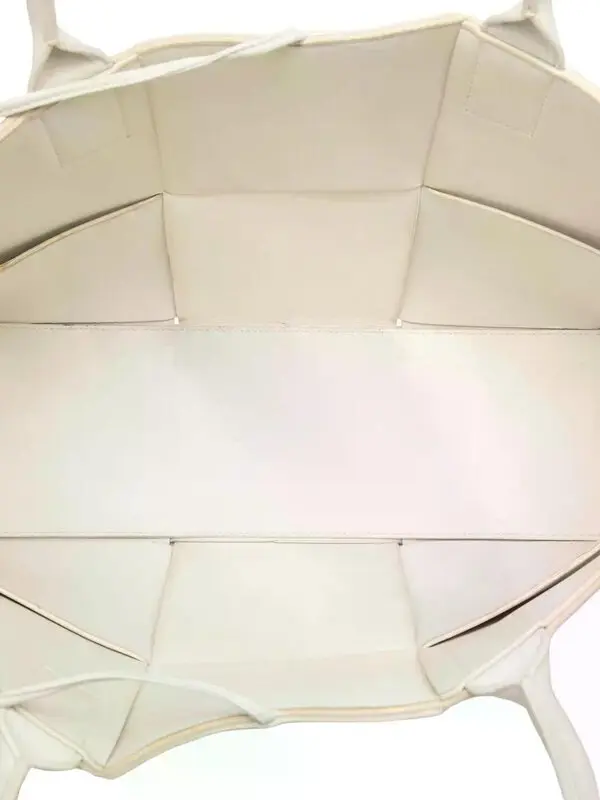 Bottega Veneta Medium Nappa Maxi Intrecciato Arco Tote Bag - White