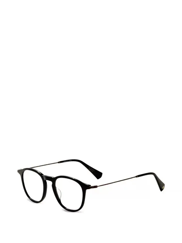 John Varvatos Round Frame Eyeglasses - Black