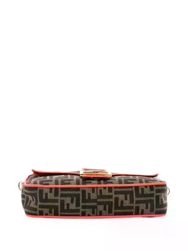 Fendi Baguette Nm Bag Zucca Canvas Medium Shoulder Bag