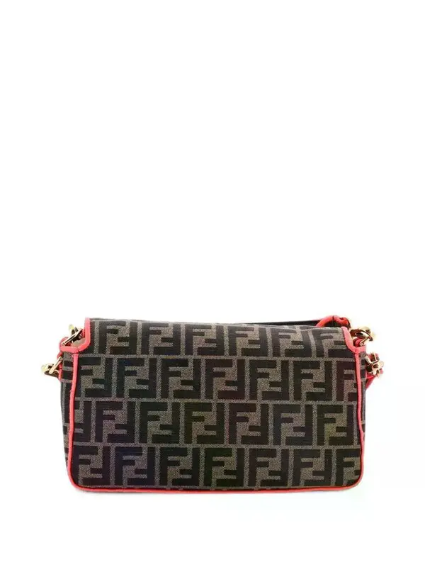 Fendi Baguette Nm Bag Zucca Canvas Medium Shoulder Bag