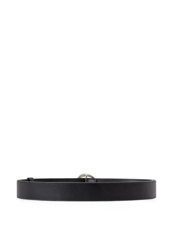 Givenchy Round-buckle Leather Belt - Black