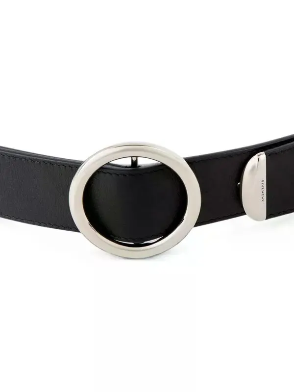 Givenchy Round-buckle Leather Belt