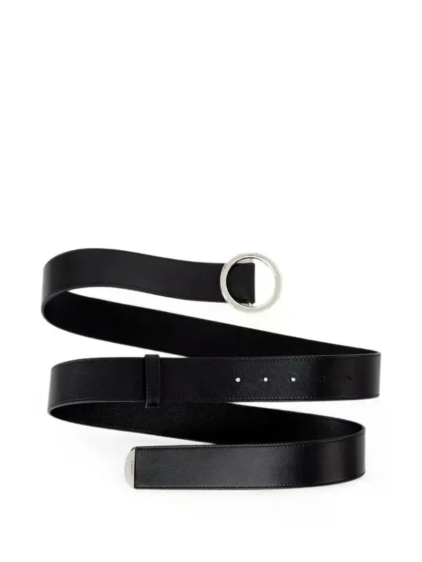 Givenchy Round-buckle Leather Belt