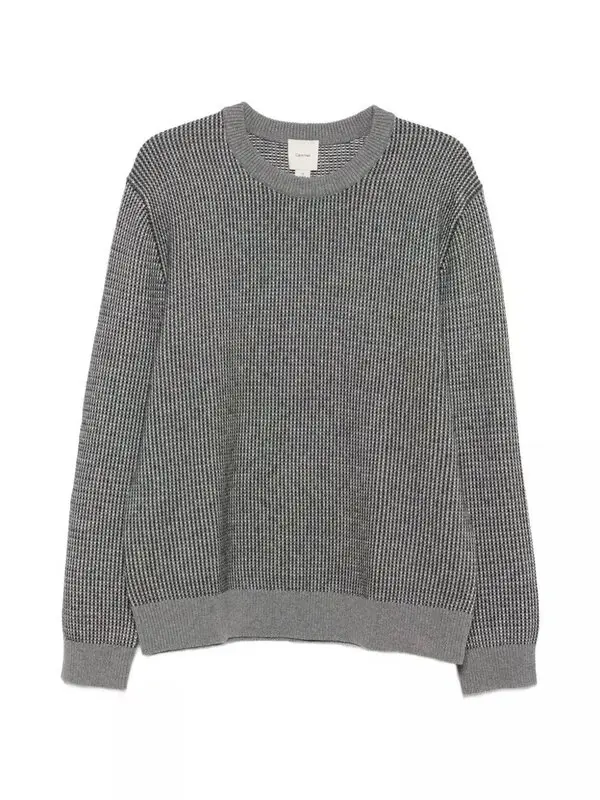 Calvin Klein Waffle-knit Crew-neck Sweater