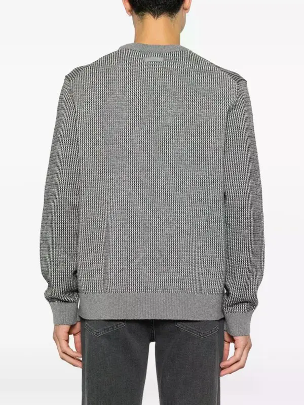 Calvin Klein Waffle-knit Crew-neck Sweater