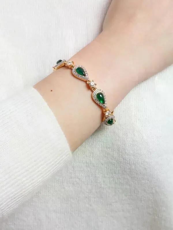 SUSAN CAPLAN 1990s D'orlan Crystal-embellished Bracelet