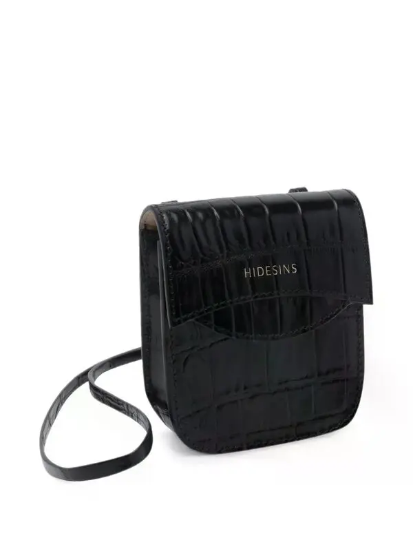 HIDESINS Croc-effect Leather Shoulder Bag