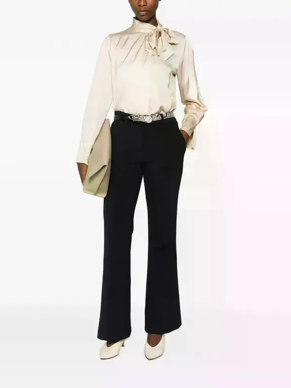 Dixie Bow Detail Long Sleeve Blouse