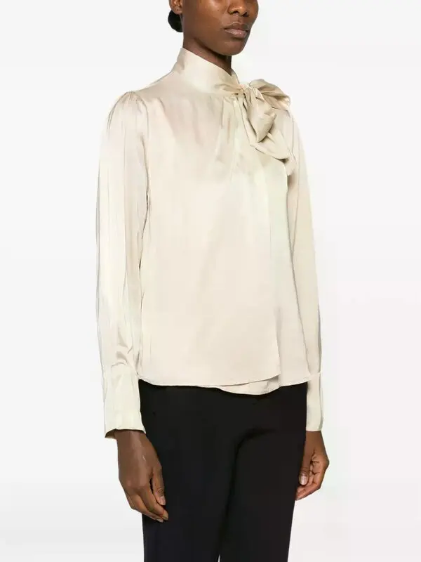 Dixie Bow Detail Long Sleeve Blouse
