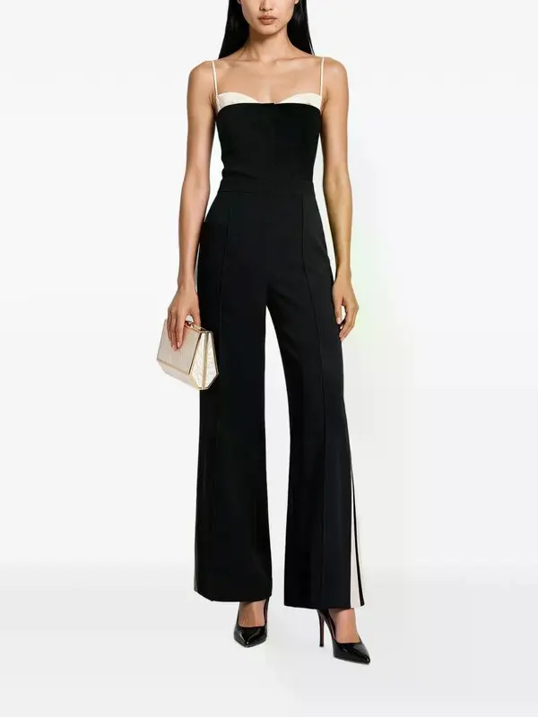 Simkhai Contrast-trim Sleeveless Jumpsuit - Black