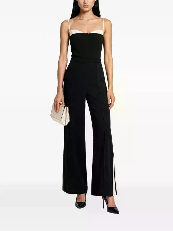Simkhai Contrast-trim Sleeveless Jumpsuit - Black