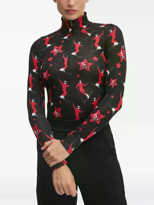 NEWLAND Kendra Quarter-zip Sweater - Black
