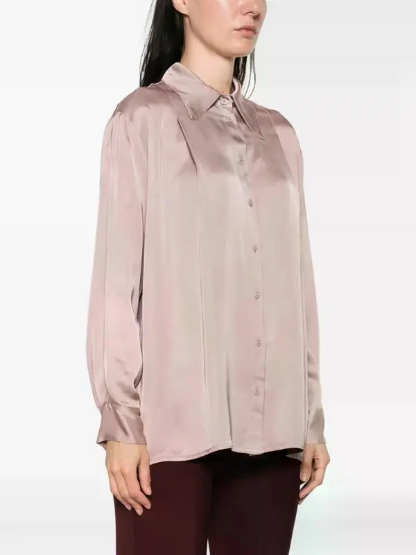Dixie Satin Finish Spread Collar Shirt