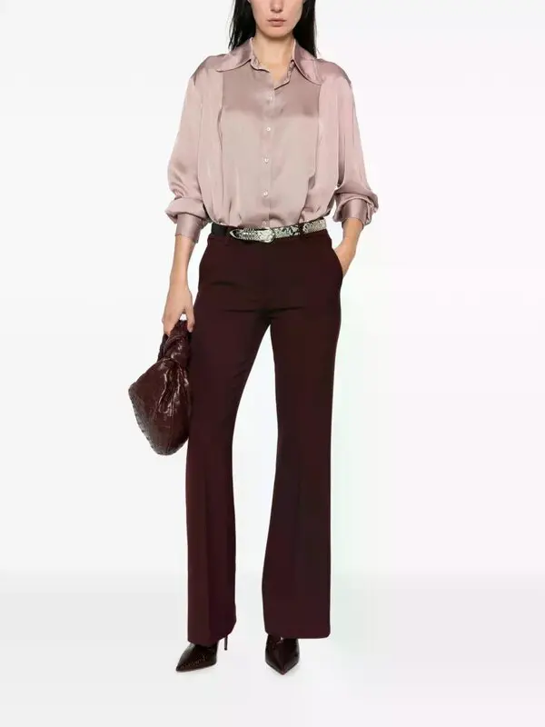 Dixie Satin Finish Spread Collar Shirt - Pink