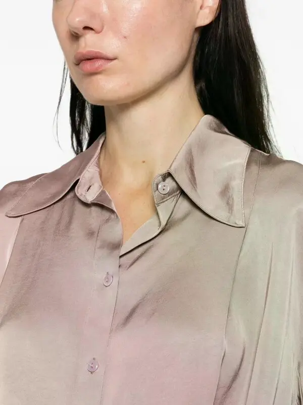 Dixie Satin Finish Spread Collar Shirt