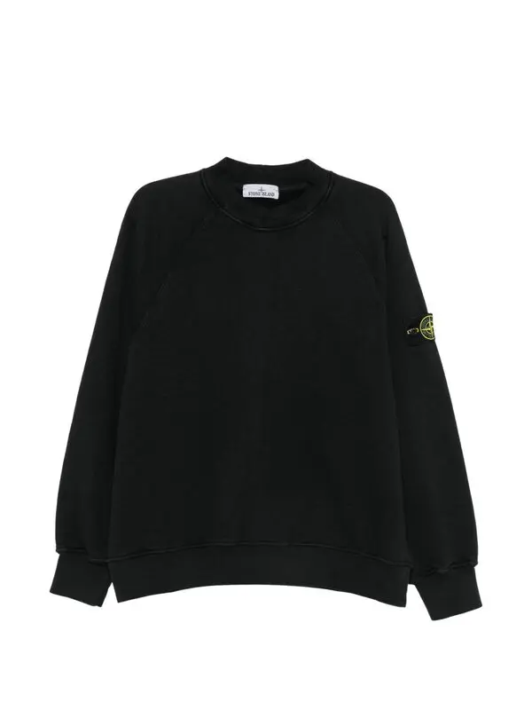 Stone Island Cotton Crewneck Sweatshirt With Logo Patch