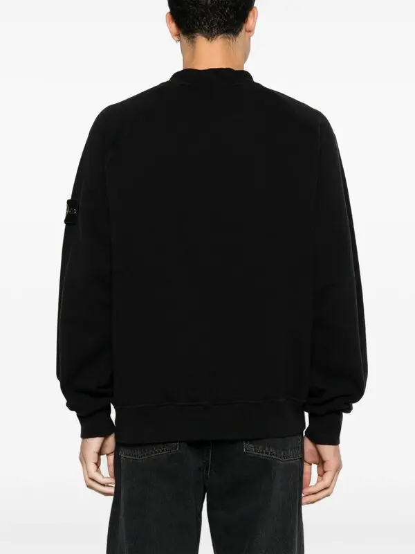 Stone Island Cotton Crewneck Sweatshirt With Logo Patch