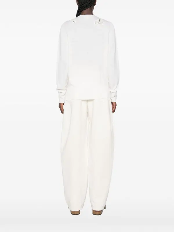 Ermanno Scervino Wool V-necked Sweater