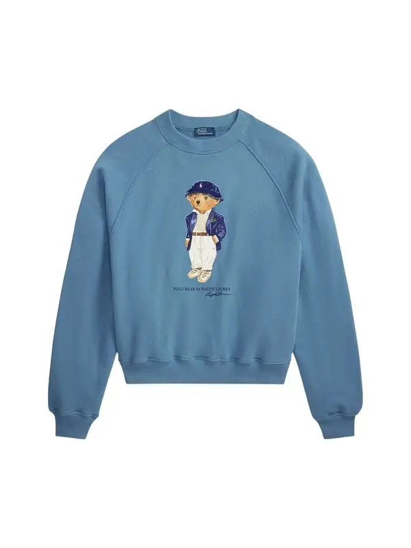 Polo Ralph Lauren Polo Bear Lightweight Fleece Crewneck - Sky Blue