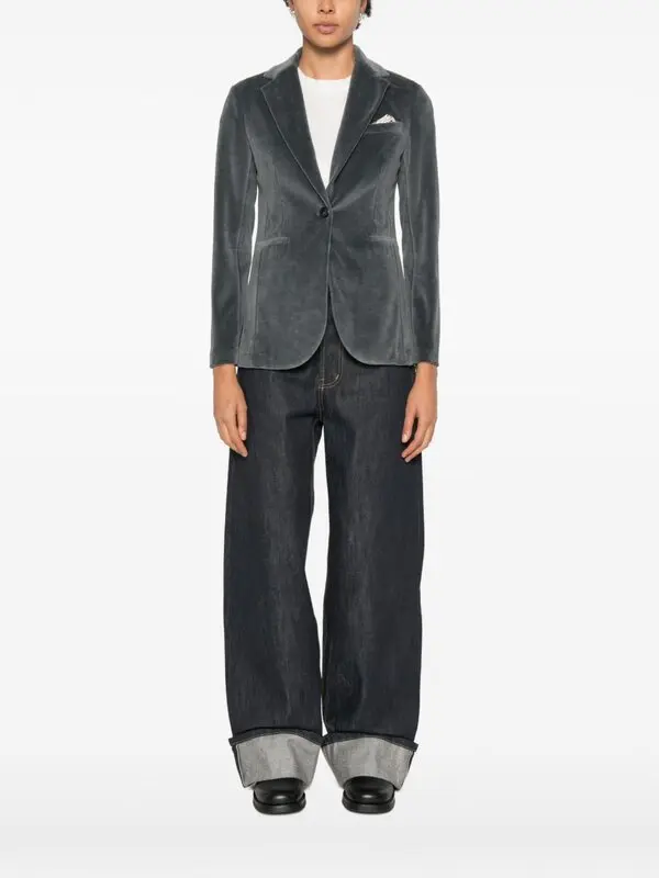 CIRCOLO 1901 Velvet Single-breasted Jacket