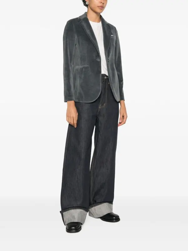 CIRCOLO 1901 Velvet Single-breasted Jacket