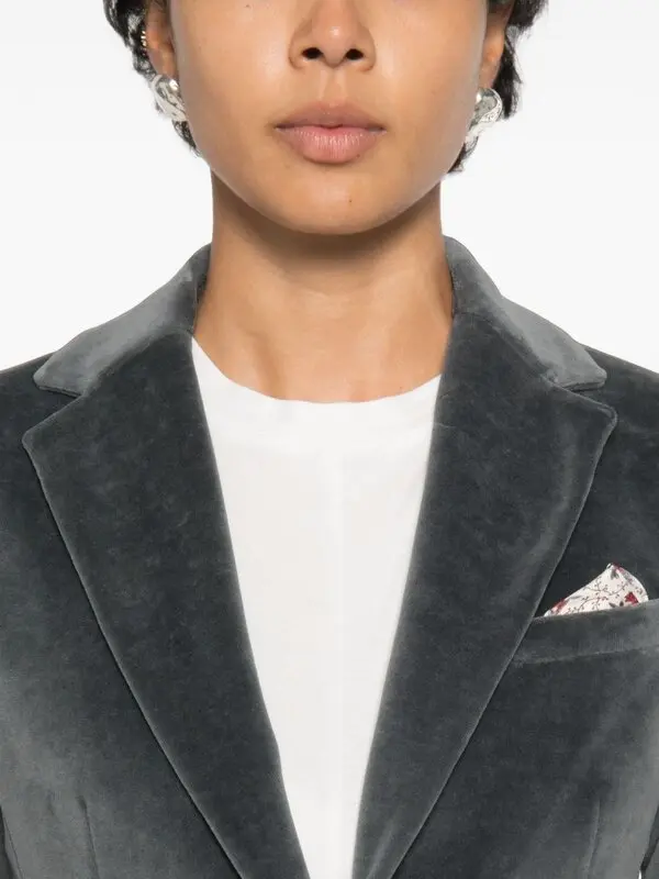 CIRCOLO 1901 Velvet Single-breasted Jacket