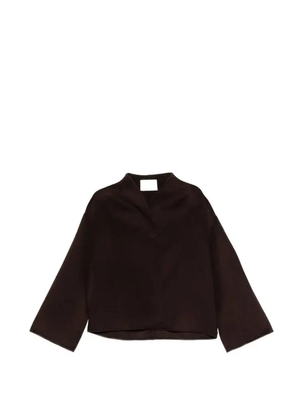 Soft Goat Wool Cape - Brown