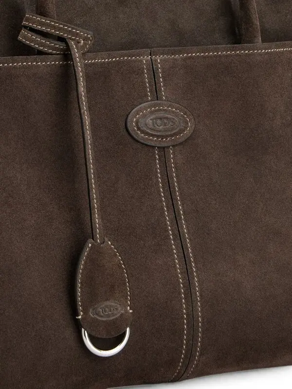 TOD'S Suede Leather Medium Tote